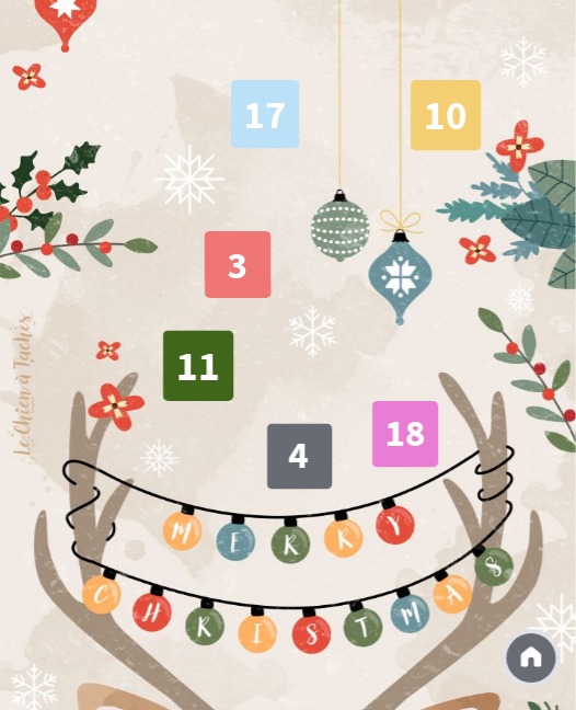 Calendrier de l'avent CE1 | Genially