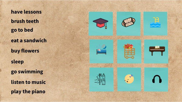 Tic Tac Toe: Present Simple | Genially