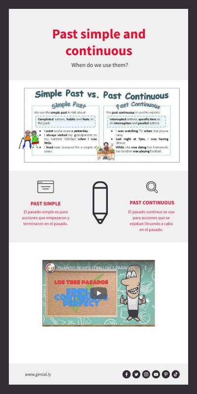 PAST SIMPLE AND PAST CONTINUOUS | Genially