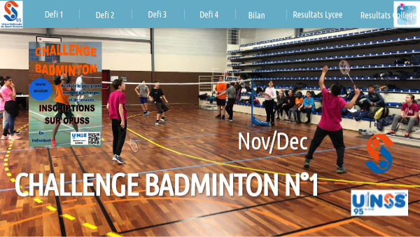 Guide Challenge Badminton N°1