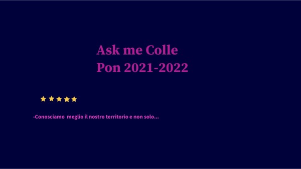 Pon ask me colle | Genially