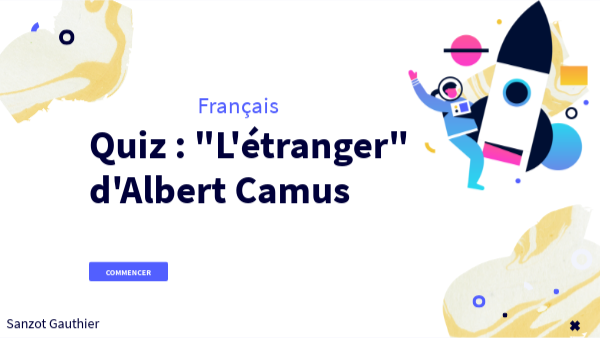 L'étranger d'Albert Camus