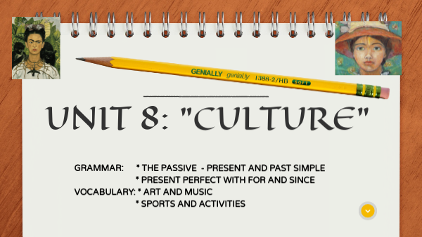 LEVEL 4 UNIT 8 | Genially