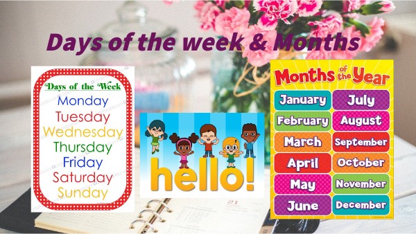 Days of the week and months - third class | Genially