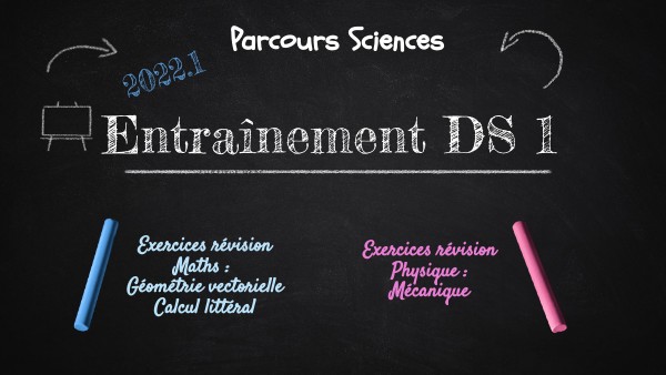 Entraînement DS1 | Genially