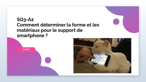 PROJET-4eme SQ3A2-support de smartphone | Genially
