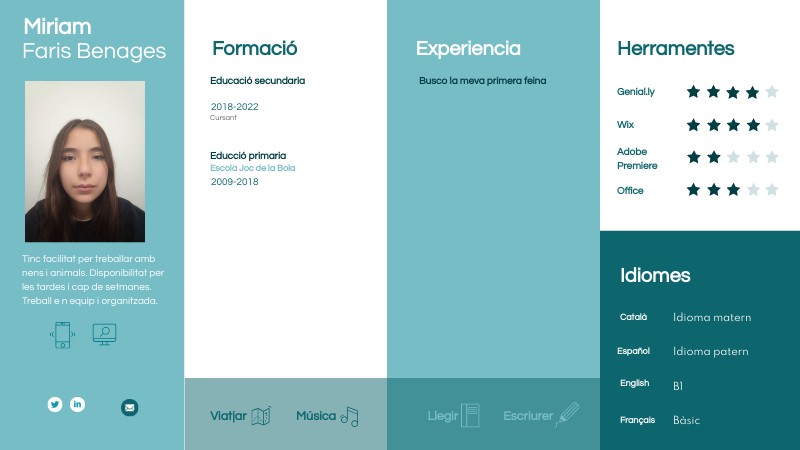 CV Miriam Faris | Genially