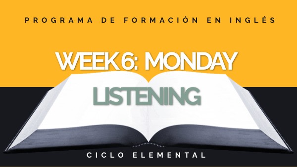 Week 6 Monday