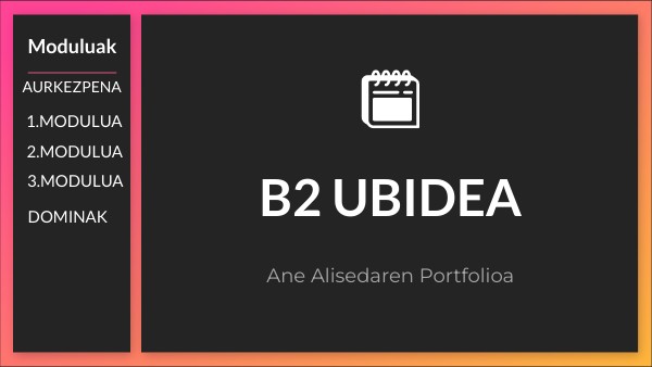 B2 UBIDEA Ane Aliseda | Genially