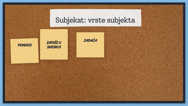 Subjekat: vrste subjekta | Genially