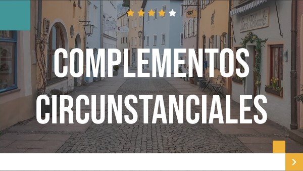 Complementos circunstanciales