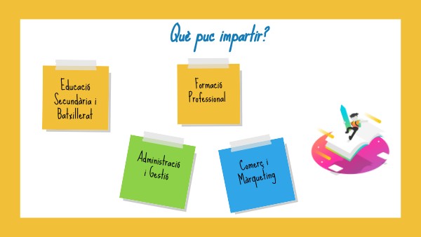 Què puc impartir?