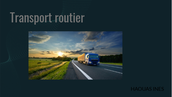 Transport routier | Genially