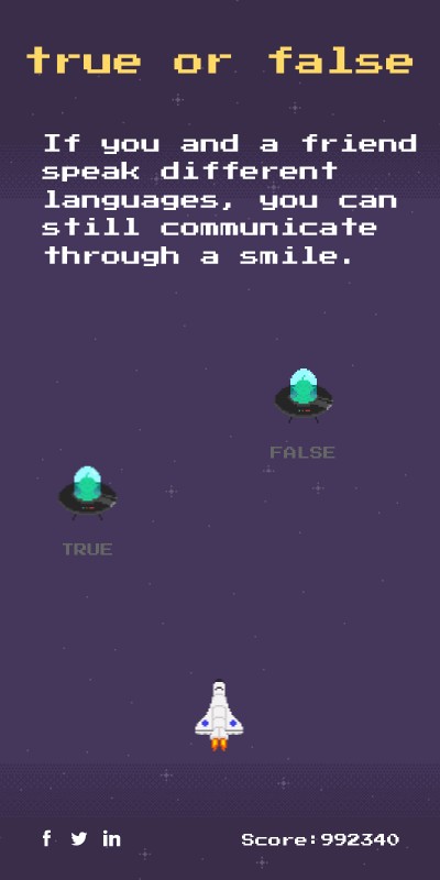 SMILING - TRUE OR FALSE ACTIVITY | Genially