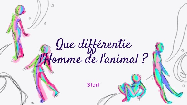 Morale-Différence homme animal | Genially