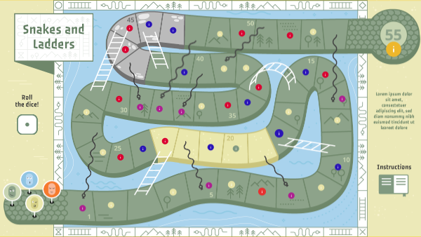 Snakes and Ladders Food Game