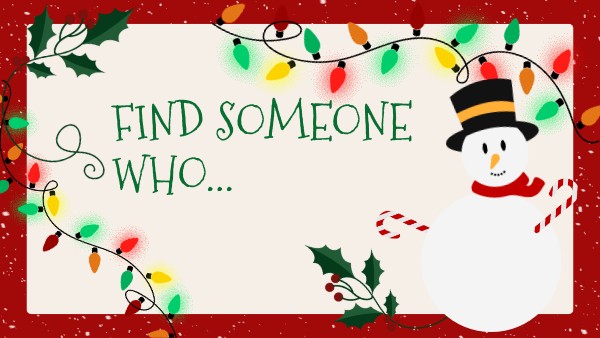 FIND SOMEONE WHO