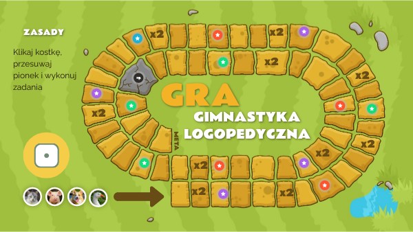 gra planszowa gimnastyka logopedyczna | Genially