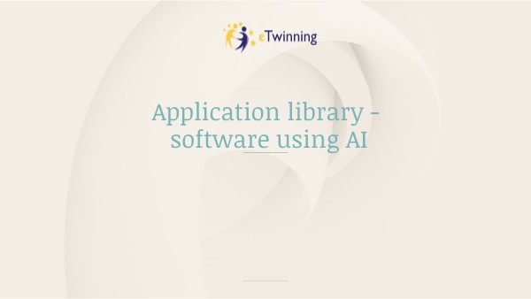Application library - software using AI | Genially
