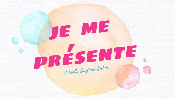 je me present