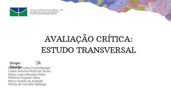 EPD - Estudo transversal