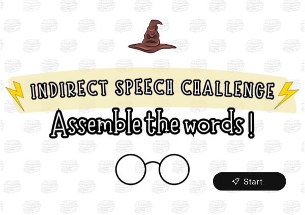Indirect Speech Challenge 3° (Harry Potter) | Genially