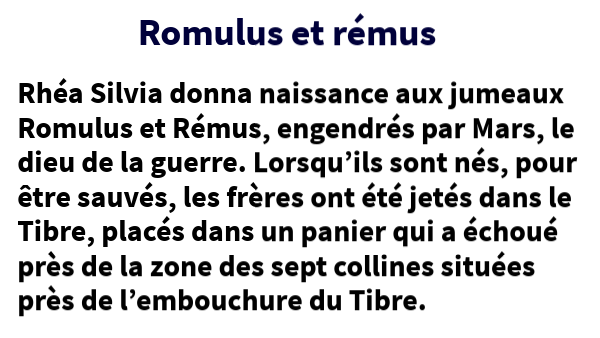 Romulus et remus