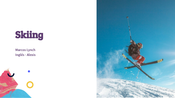 presentación skiing inglés | Genially