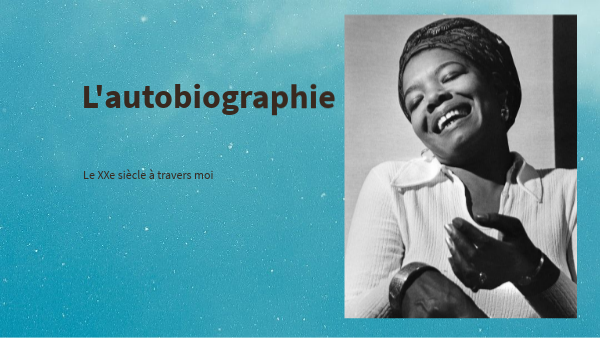 L'autobiographie 3e | Genially