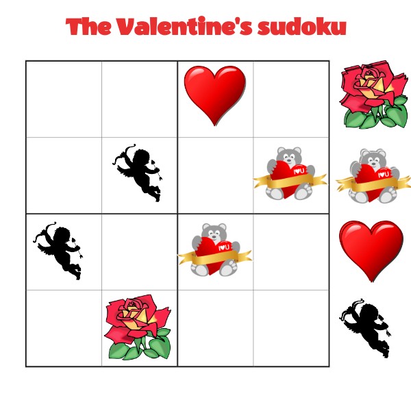 Sudoku - Valentines Days - for older children | Genially