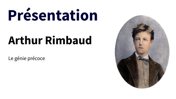 Diapo Arthur Rimbaud | Genially