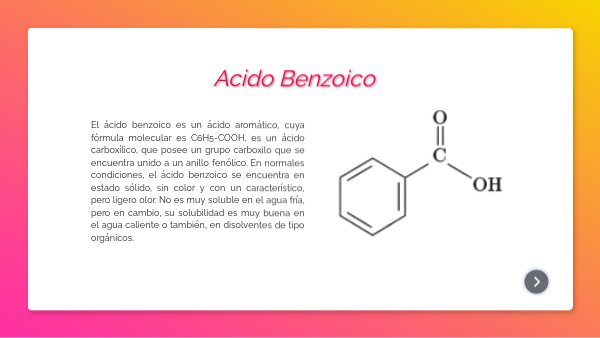 ACIDO BENZOICO