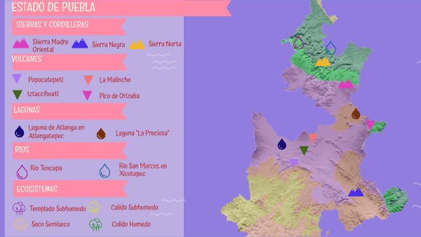 Mapa del estado de Puebla | Genially