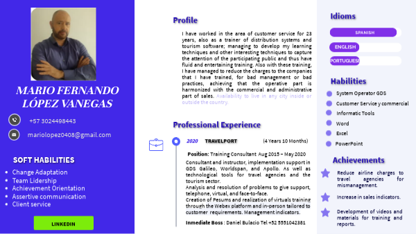 CV Mario Lopez | Genially