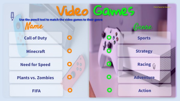 Matching: Video games