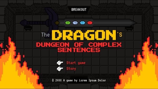 Complex Sentences Dragon Dungeon Breakout | Genially