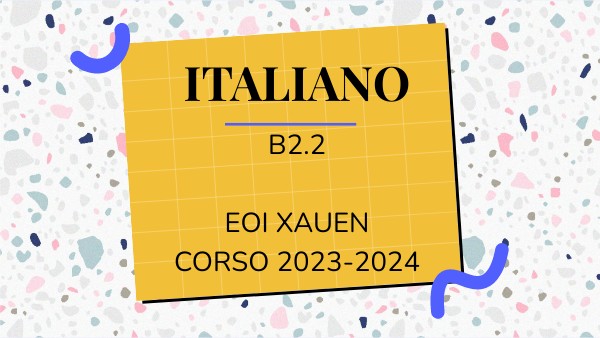 PRESENTACIÓN CLASE B2.2 ITALIANO