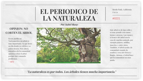 El Periodico de La Naturaleza | Genially