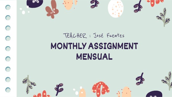 MONTHLY ASSIGNMENT | Genially