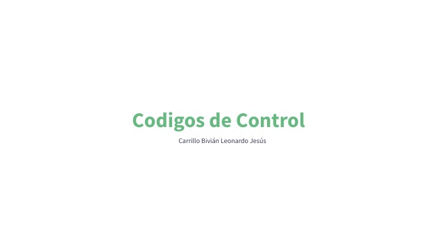 Video de Digito de control