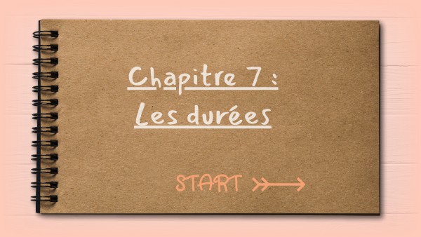 Chapitre 7 : Durées | Genially
