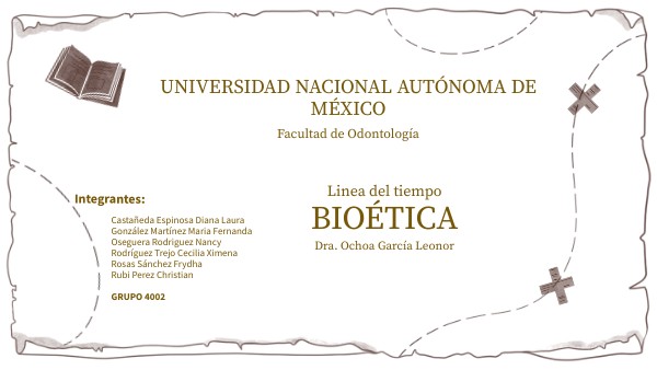 Línea del tiempo Bioética | Genially