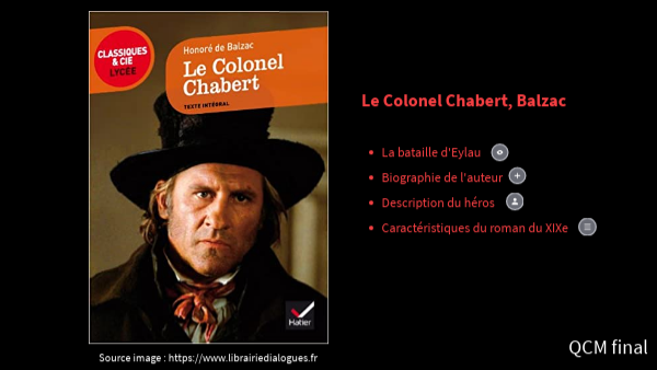 Entrer dans l'oeuvre : Le Colonel Chabert, Balzac. | Genially