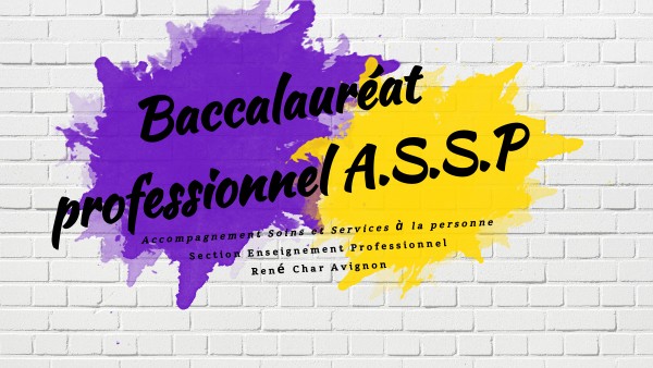 Baccalauréat Professionnel ASSP | Genially