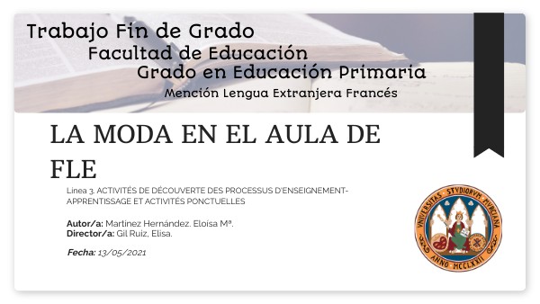 TFG-La moda en el aula de FLE | Genially