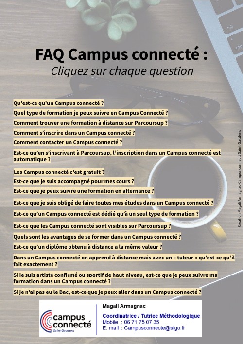 FAQ Campus connecté