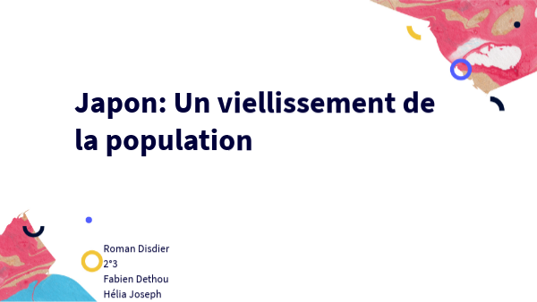 Japon : Vieillissement de la population | Genially