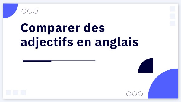 le comparatif en anglais | Genially