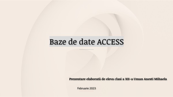 Microsoft ACCESS | Genially