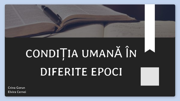 conditia umana | Genially